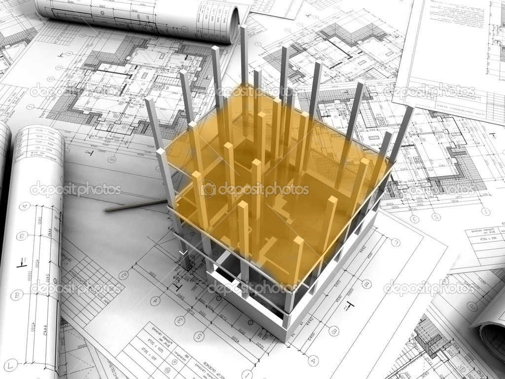 3D plan drawing Stock Photo by ©ArchManStocker 13308365