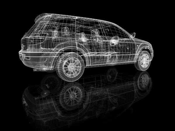 3D sketch of car — Stock Photo © ArtyFree #1593693