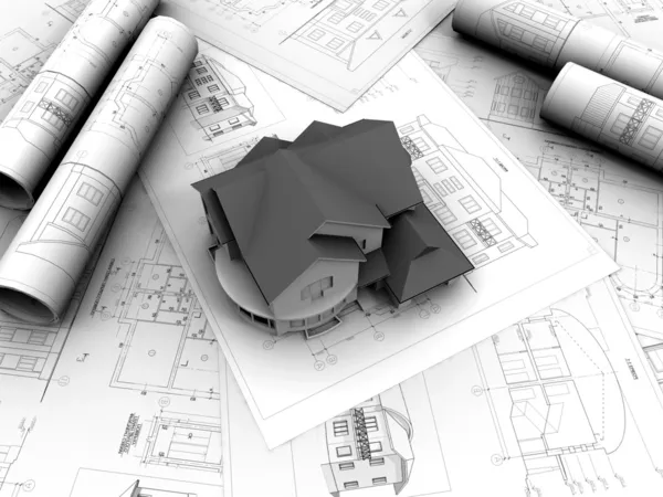 3D plan drawing Stock Photo by ©ArchManStocker 13325325