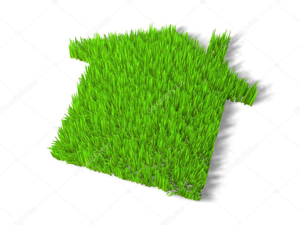 Green echo house metaphor — Stock Photo © ArchManStocker #13323943