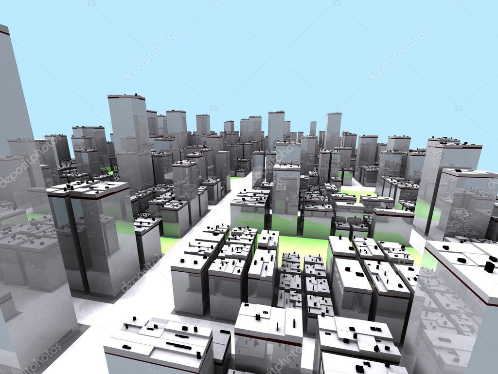 Abstract buildings — Stock Photo © ArchManStocker #13328249