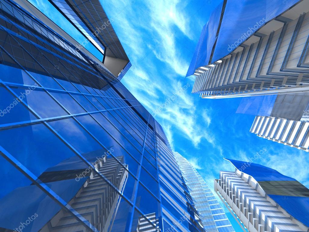 Corporate buildings in perspective Stock Photo by ©ArchManStocker 13328855