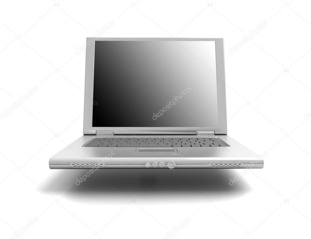 Flying Laptop — Stock Photo © ArchManStocker #13329084