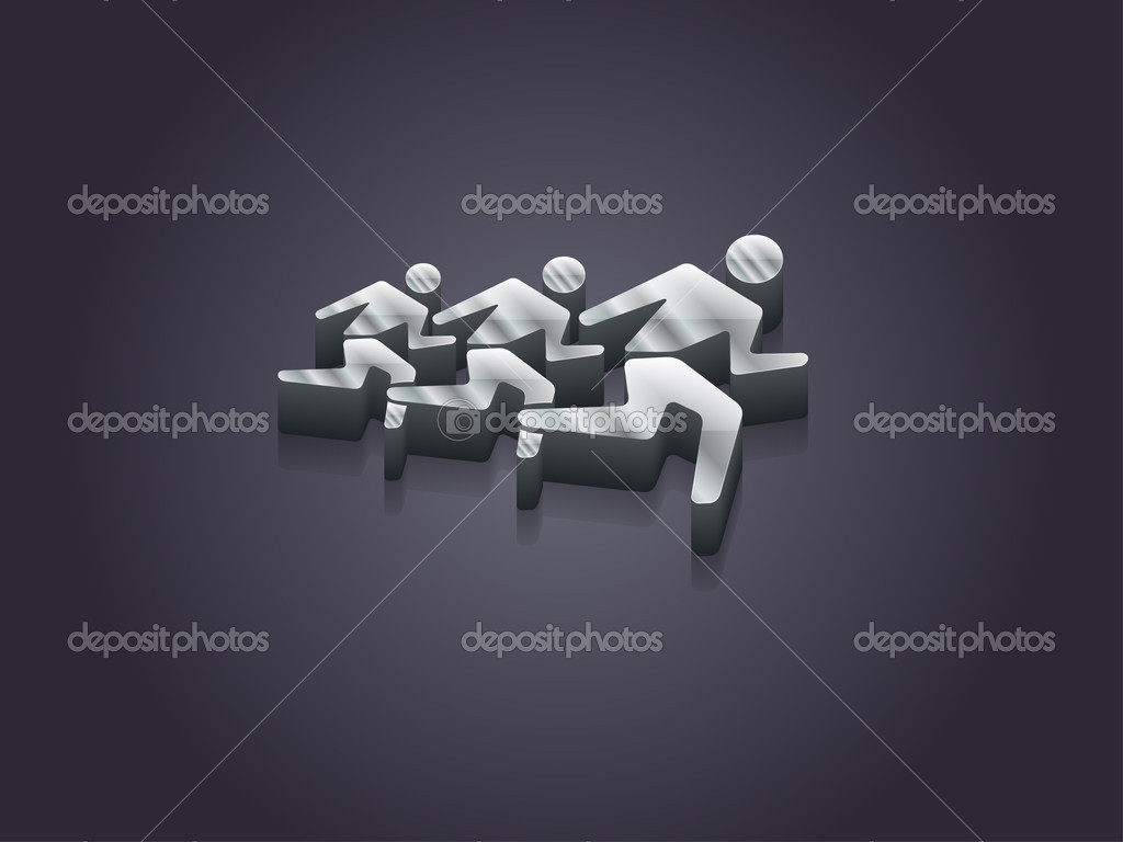 3d illustration of team icon Stock Photo by ©ArchManStocker 44350105