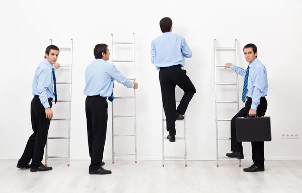 Climbing the corporate ladder Stock Photos, Royalty Free Climbing the ...