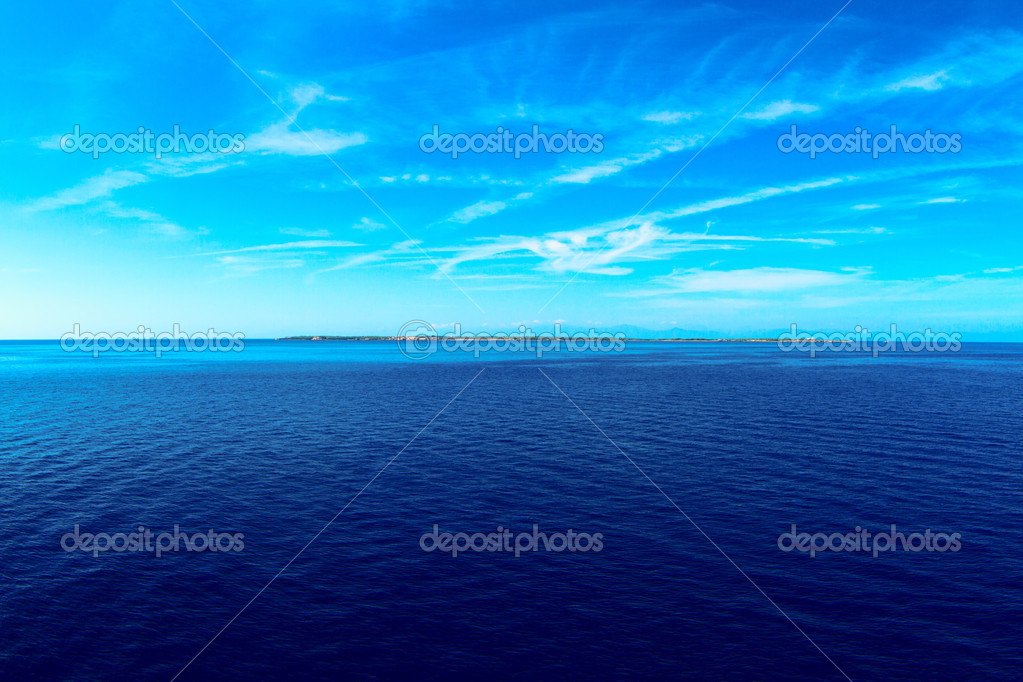 Pianosa island Tuscan Archipelago from the ship — Stock Photo ...