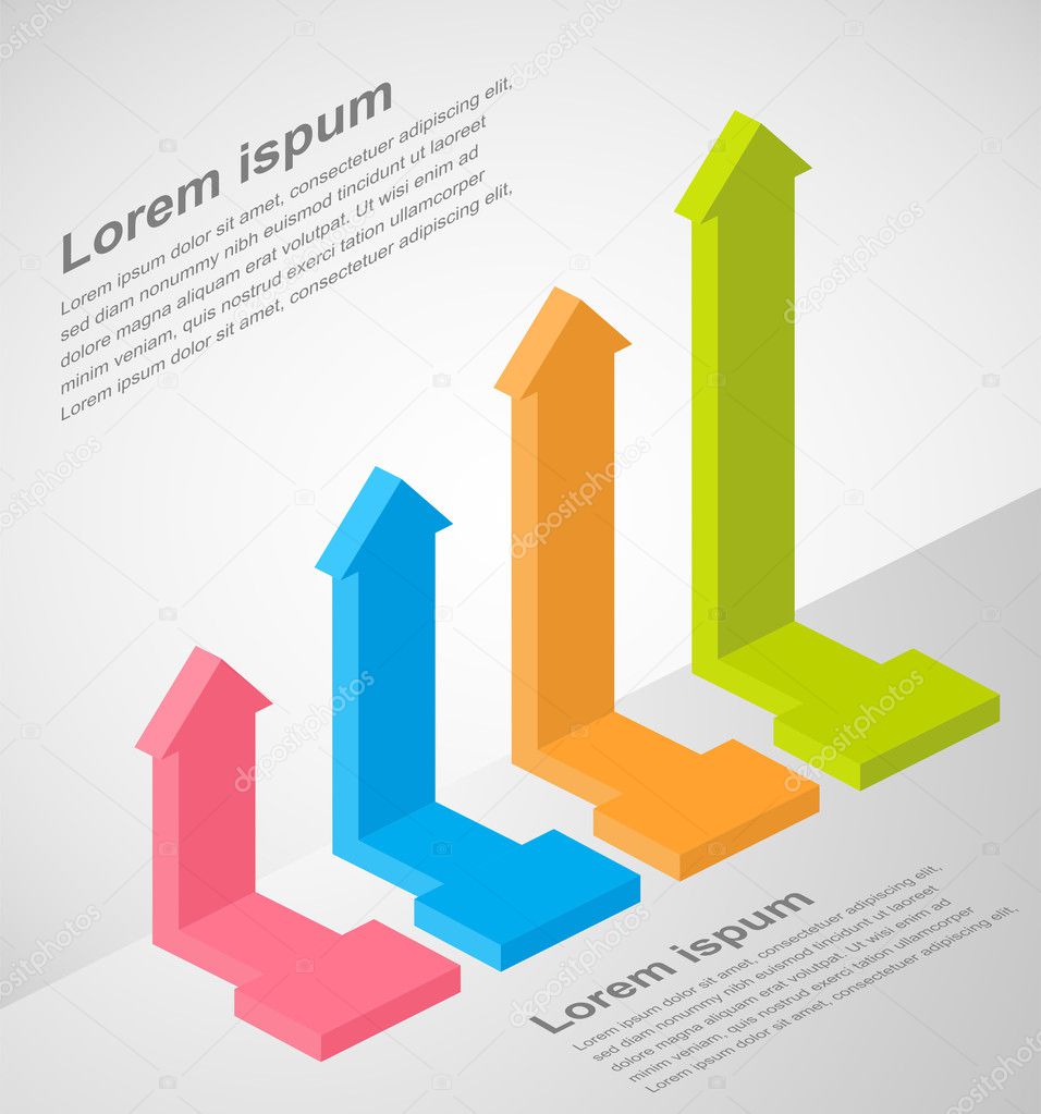 Four upward pointing arrows — Stock Photo © snehitdesign #38298001