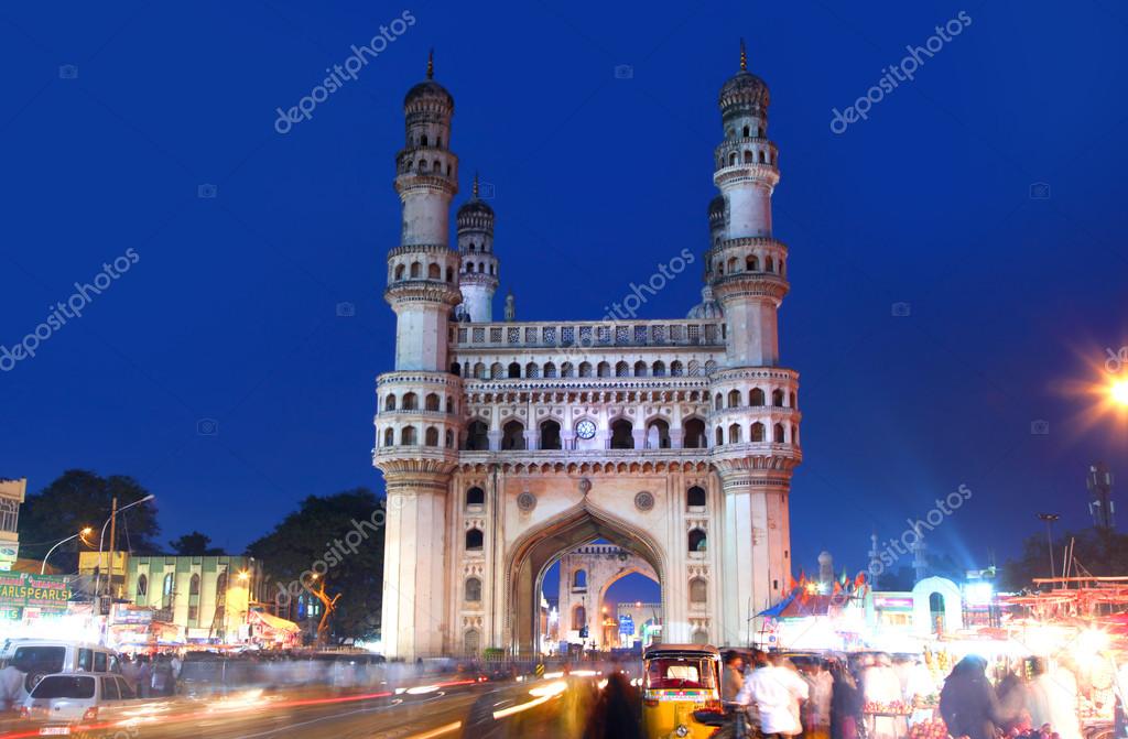 Charminar in night time Stock Photo by ©snehitdesign 41847373