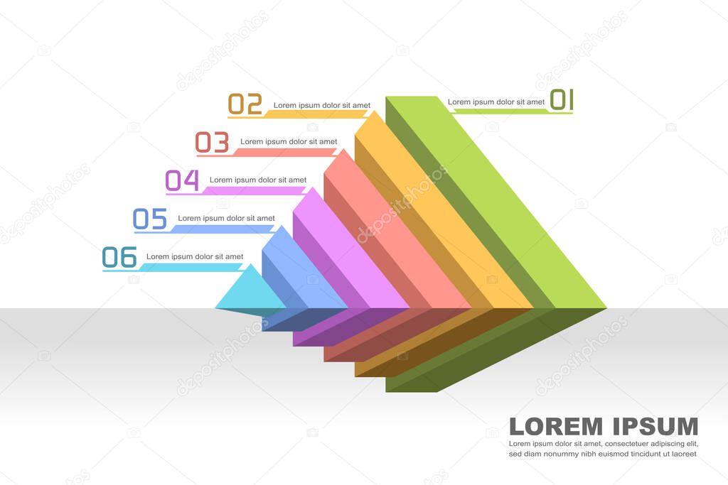 Ilustraci n vectorial de plantilla de infograf a colorida 2024