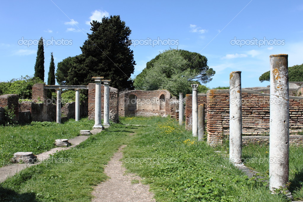 Columns of an ancient roman temple Stock Photo by ©alessandro0770 21553871