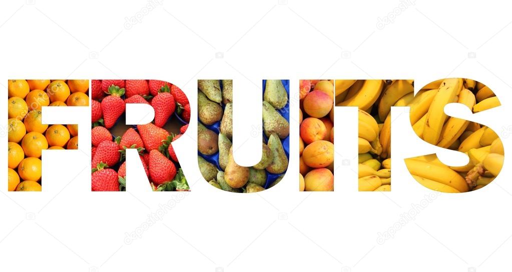 Fruits text — Stock Photo © alessandro0770 #24555441
