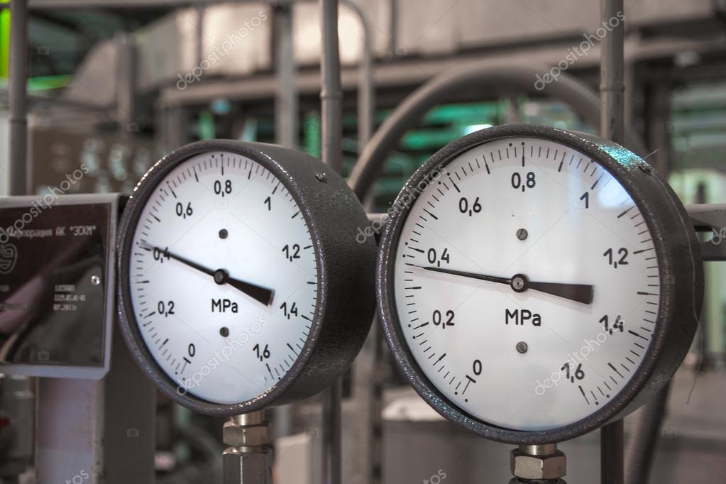 Manometers in the boiler — Stock Photo © wasja #36554873