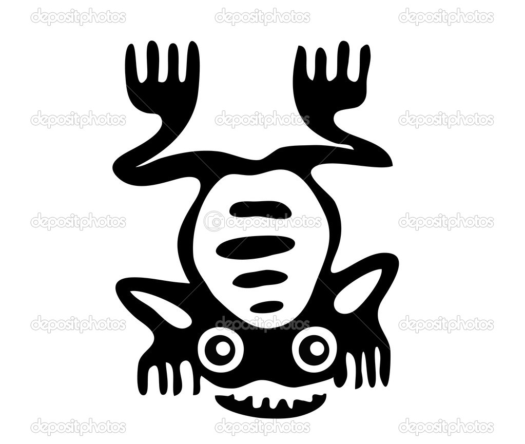 Rana en estilo Maya Vector de stock por ©wasja 48340325