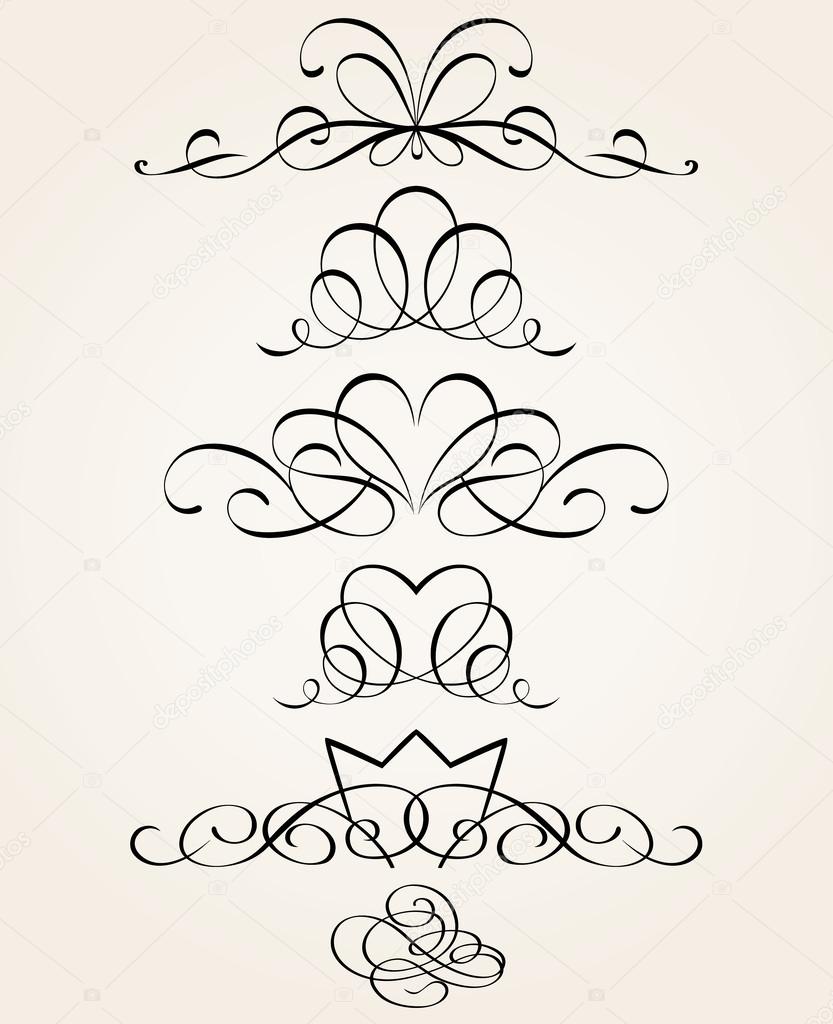 Swirl elements Stock Vector Image by ©Gizele #43374427 Swirl elements Stock Vector Image by ©Gizele #43374427