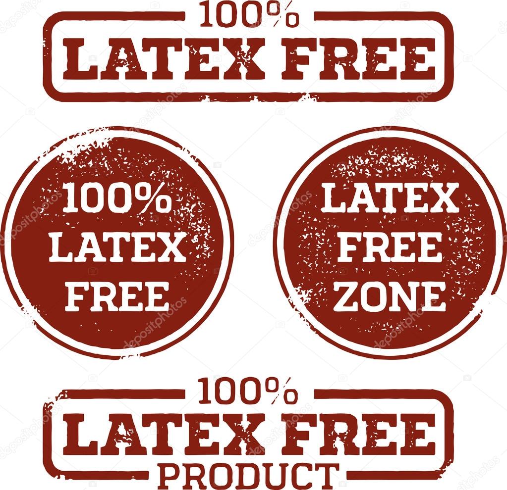 Latex Free Product Labels ⬇ Vector Image by © daveh900 | Vector Stock ...