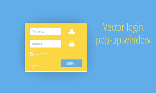 User Login window concept, login web page, vector illustration Stock ...