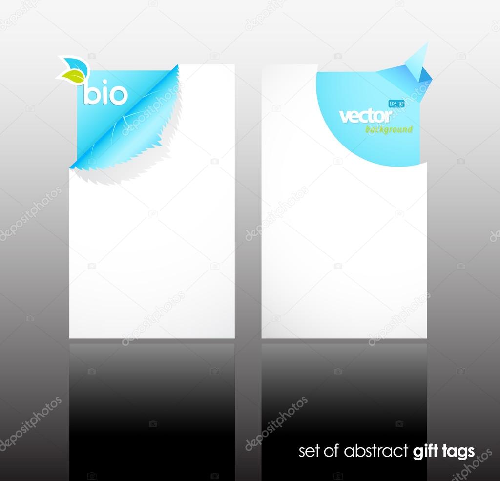 Set of nature gift cards with reflection. Stock Vector Image by ©kormi ...