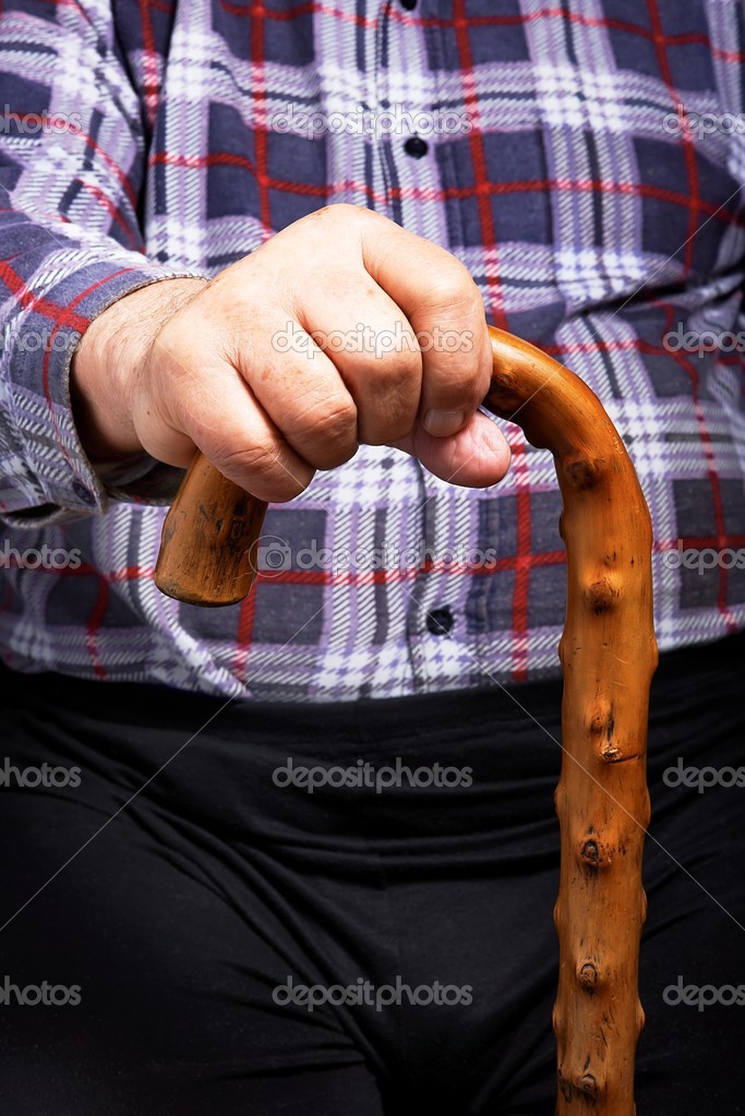 Hands and stick — Stock Photo © myslitel #42484031