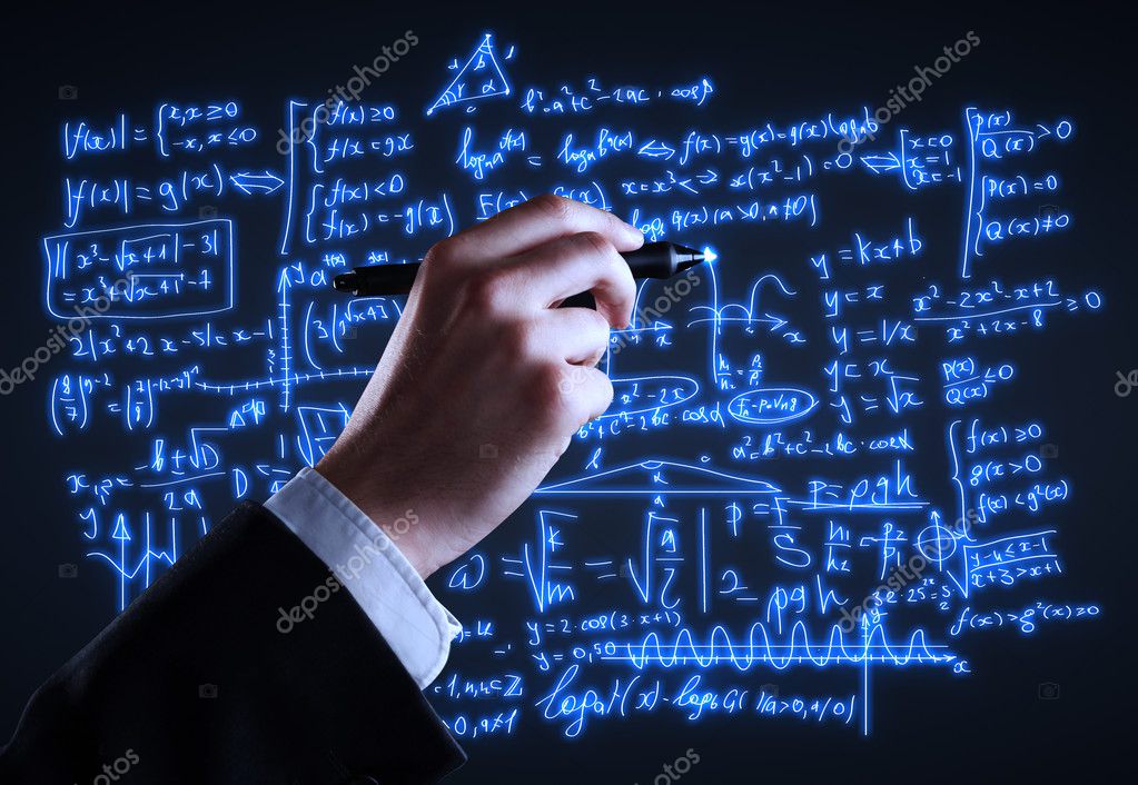 Hand drawing formulas Stock Photo by ©peshkova 13381074