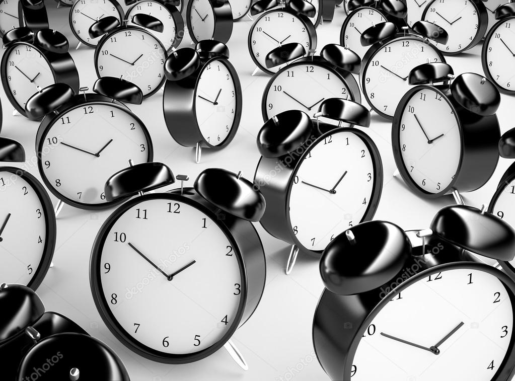 Many alarm clock — Stock Photo © peshkova #13709850