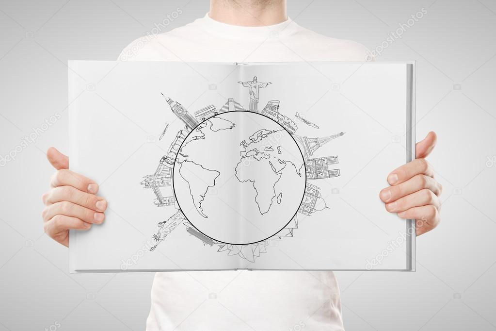 Book with monuments Stock Photo by ©peshkova 15337481