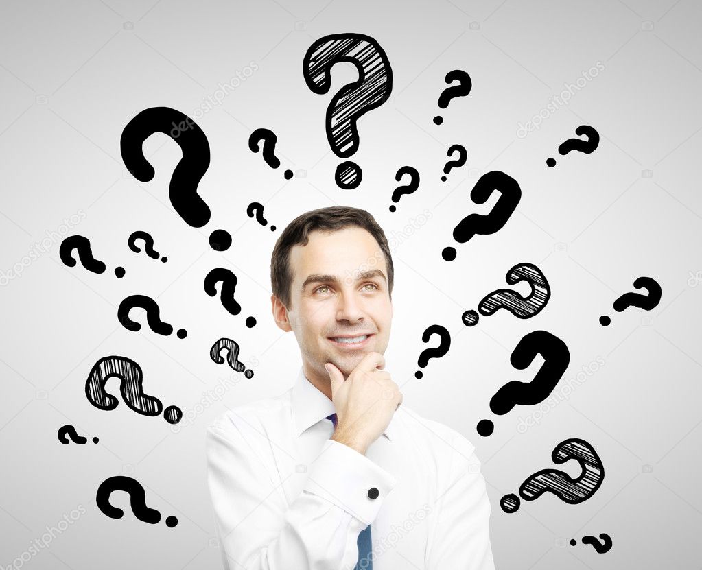 Man with question mark — Stock Photo © peshkova #17371219 Man with question mark — Stock Photo © peshkova #17371219
