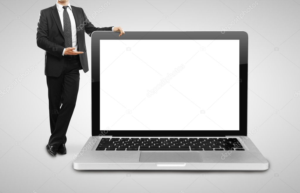 Man and notebook Stock Photo by ©peshkova 17836233
