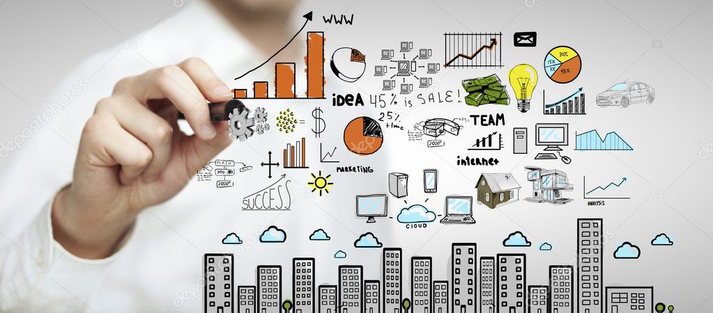 Plan de dibujo a mano: fotografía de stock © peshkova #19678257 ...