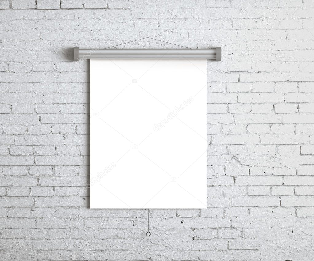 White poster Stock Photo by ©peshkova 19785423