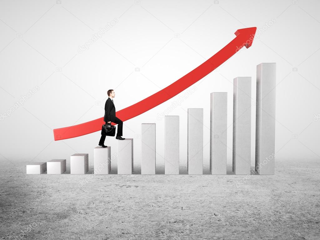 Man rises up — Stock Photo © peshkova #21665855