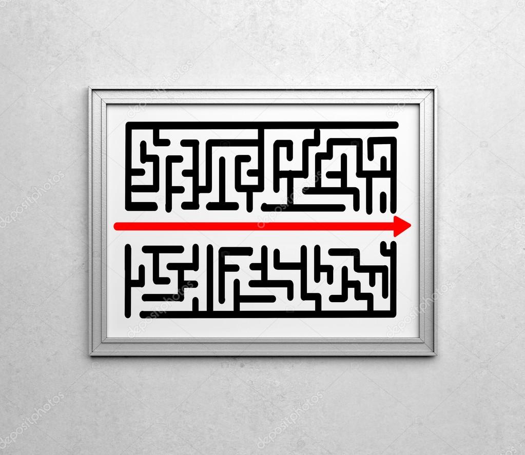 Drawing maze Stock Photo by ©peshkova 22066671
