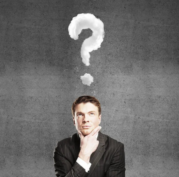 Man with question mark Stock Photo by ©peshkova 13709997