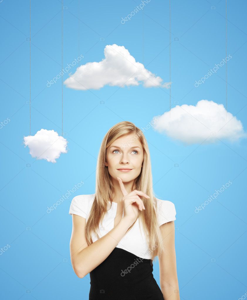 Woman thinking — Stock Photo © peshkova #22812148