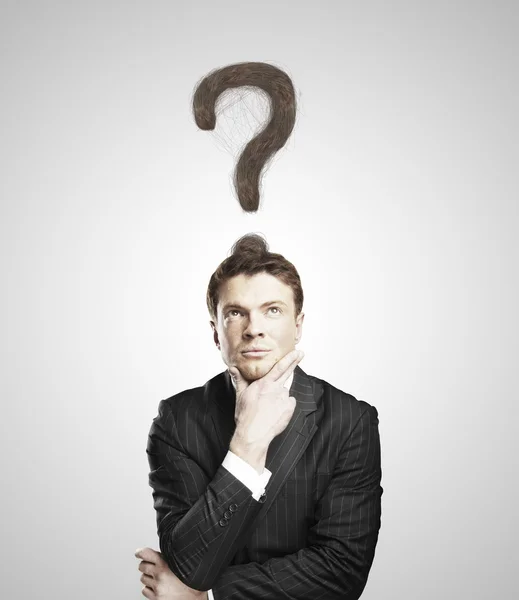 Man with question mark — Stock Photo © peshkova #19024283