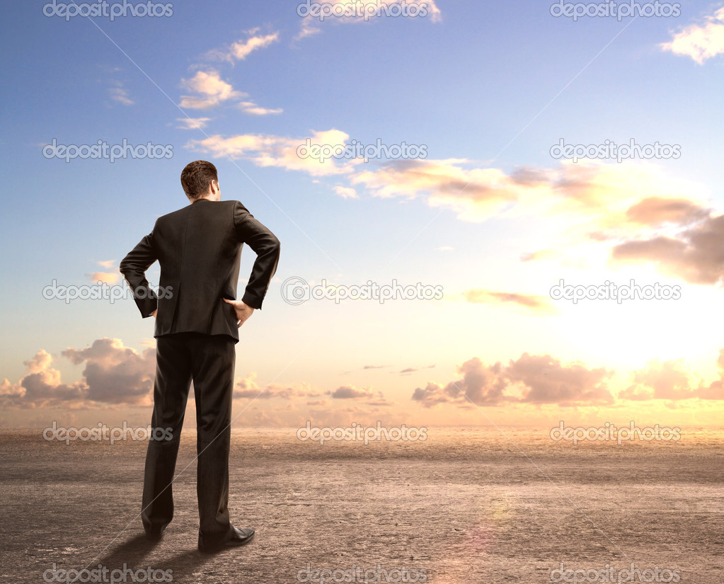 Person Looking At Sky