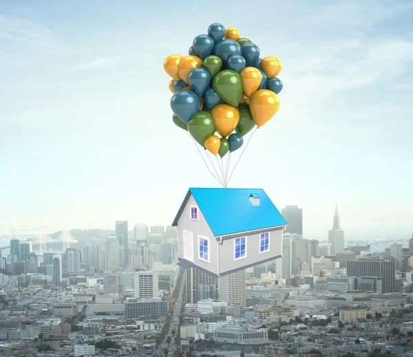 House and balloons Stock Photo by ©peshkova 26839539