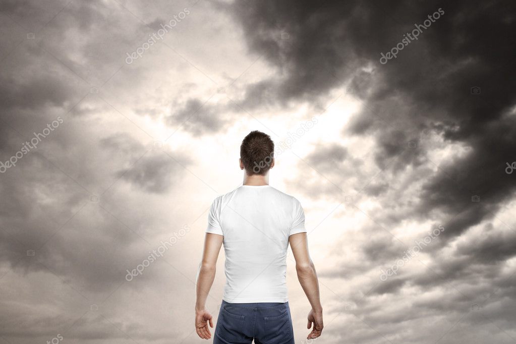 Man standing back Stock Photo by ©peshkova 26839545