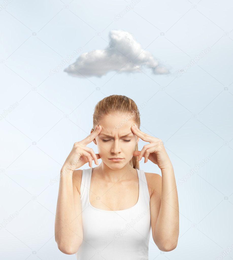 Chica pensando: fotografía de stock © peshkova #27134171 | Depositphotos