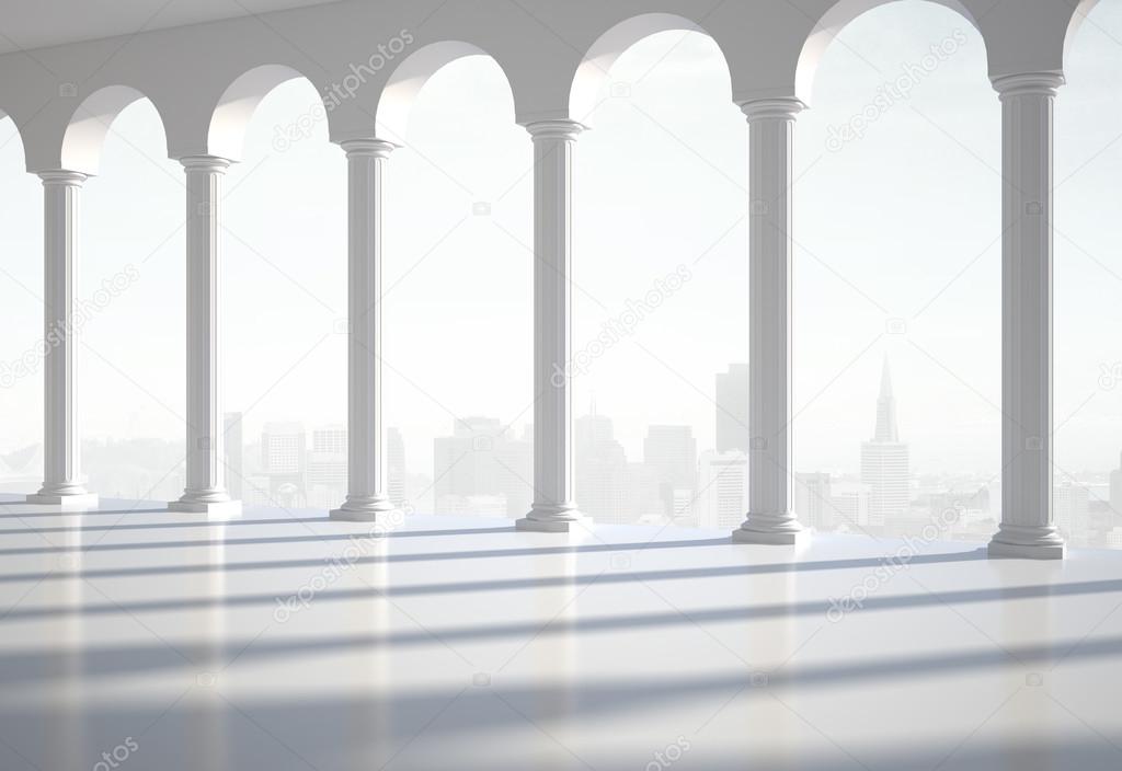 Hall with column — Stock Photo © peshkova #27832635