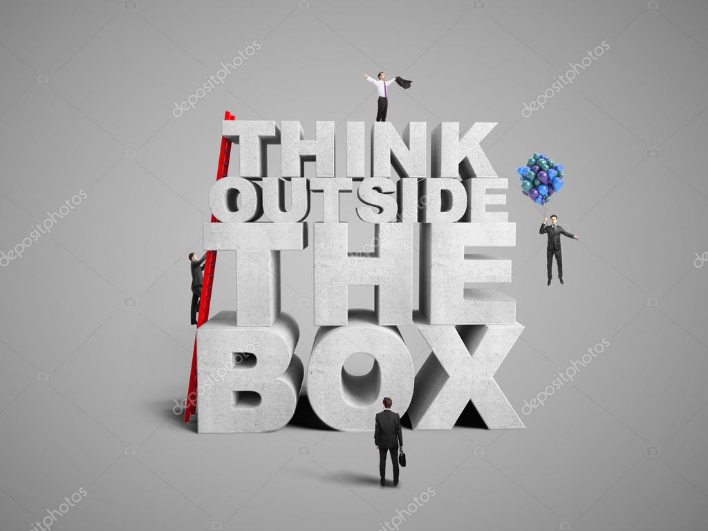 Think outside the box — Stock Photo © peshkova #35512605