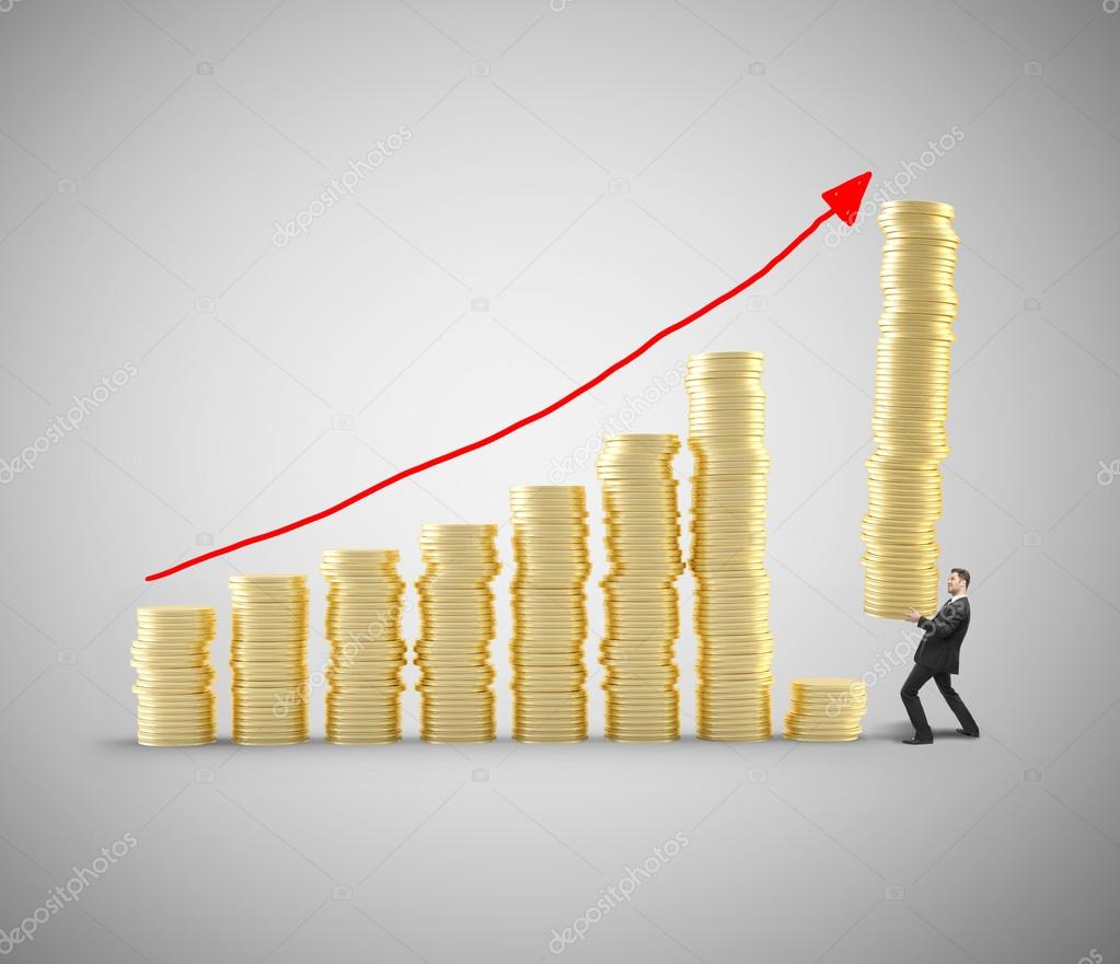Chart coins Stock Photo by ©peshkova 36427543