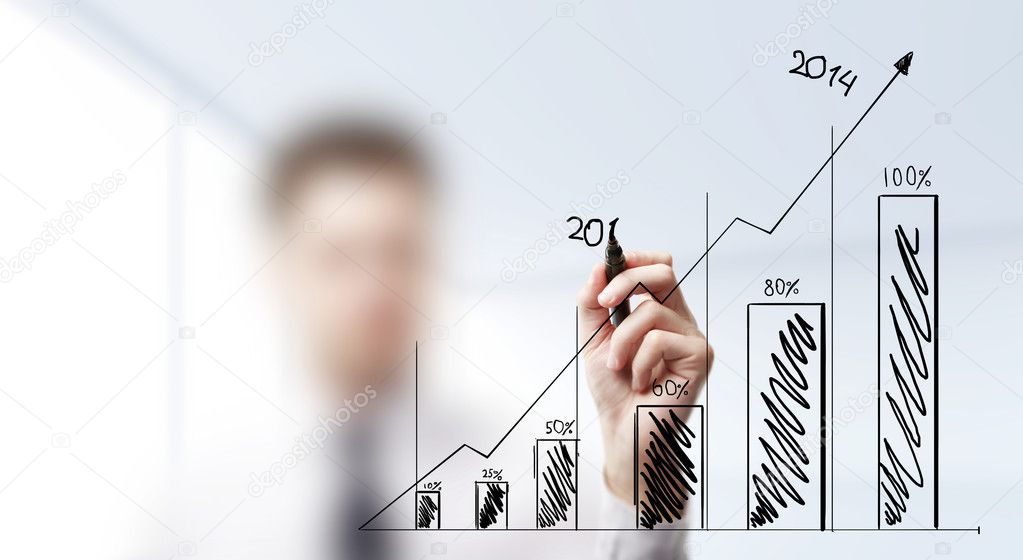 Hand drawing chart — Stock Photo © peshkova #37720397