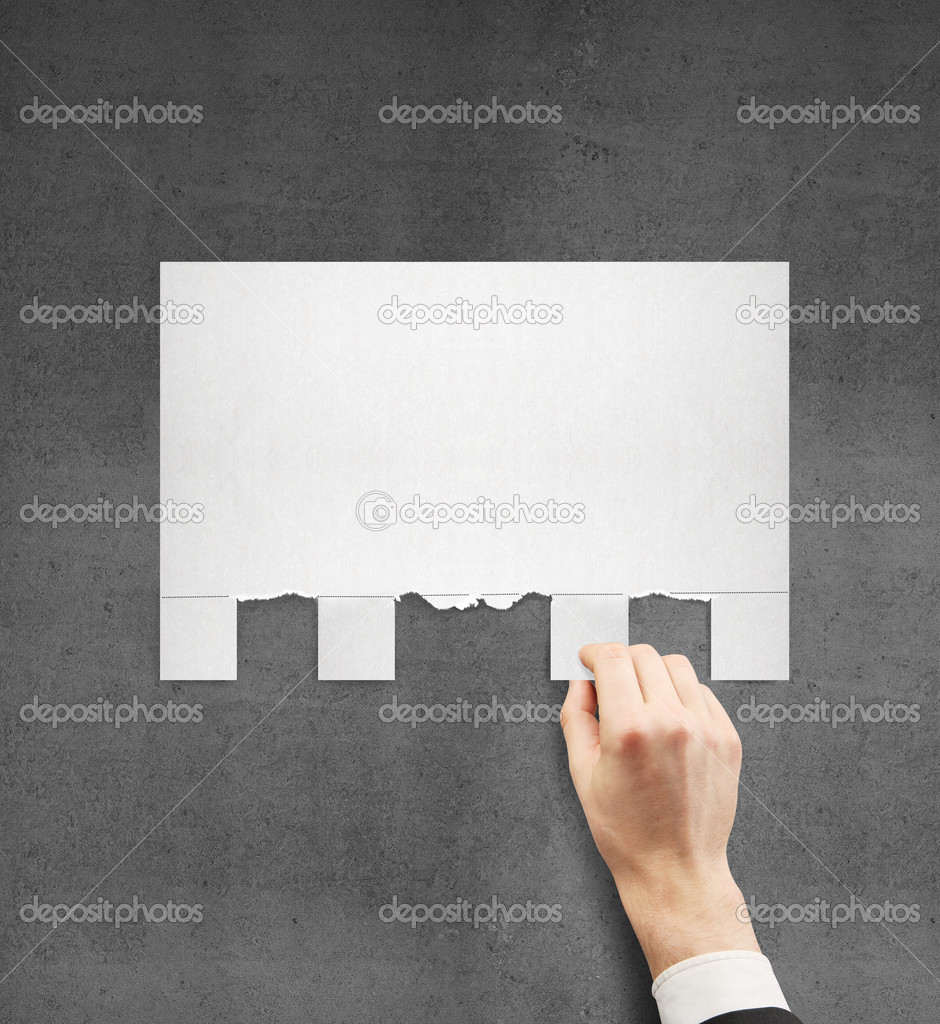 Hand torn paper Stock Photo by ©peshkova 39522837