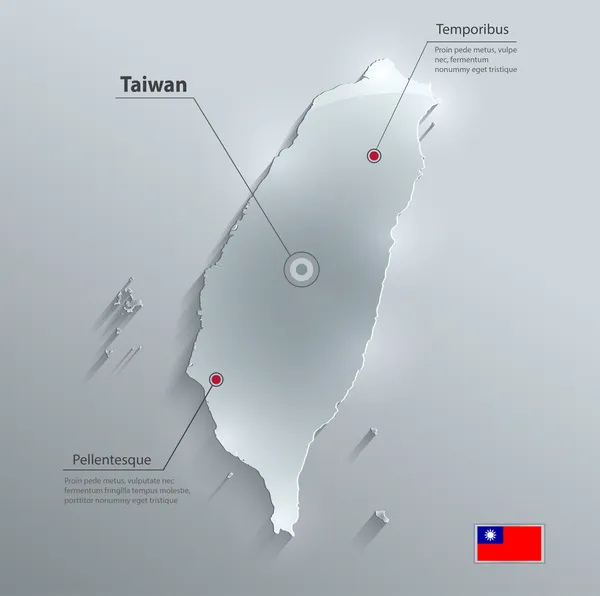 Taiwan map outline Vector Art Stock Images | Depositphotos