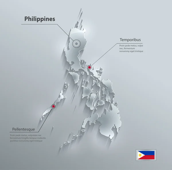 Philippines map — Stock Vector © Volina #32474695