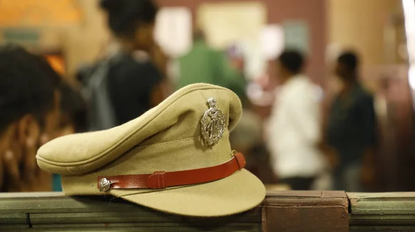 Indian Police Hat Table — Stock Photo © rajastills #575764566