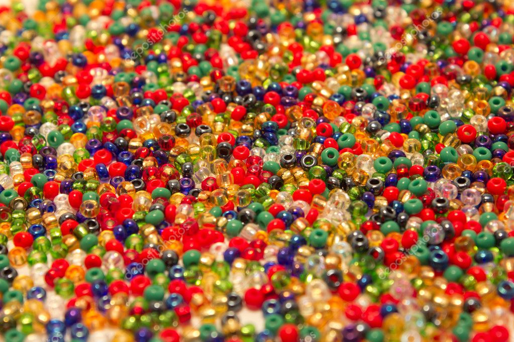 Colored beads closeup — Stock Photo © dpsisterf #22765380