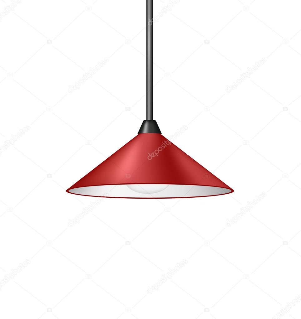 Retro red hanging lamp Stock Vector Image by ©Jirkapravda #39945377