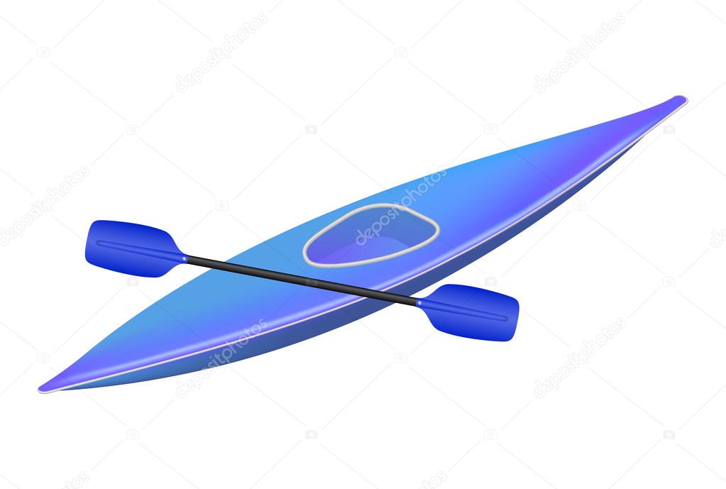 Kayak with paddle Stock Vector by ©Jirkapravda 48932269