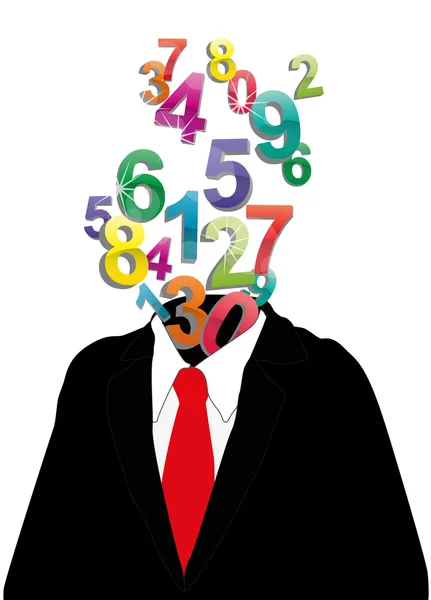 Numbers head Stock Vector Image by ©Willypd #17010767